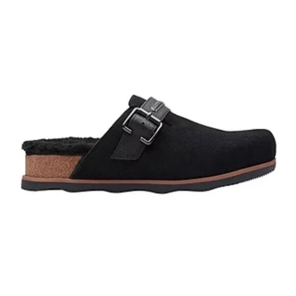 Clarks | Shoes | Clarks Womens Brynn Slide Clogs Black Suede 2t7 | Poshmark